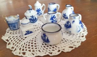 Miniature in ceramica olandesi