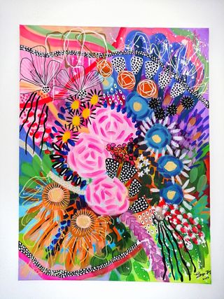 Cuadro Abstracto pintado a mano/quadro astratto