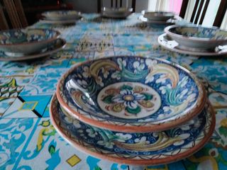 Set servizio piatti ceramica 12 pezzi 6 persone