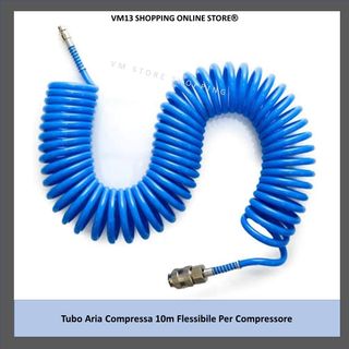 Tubo Aria Compressa 10m Flessibile Per Compressore