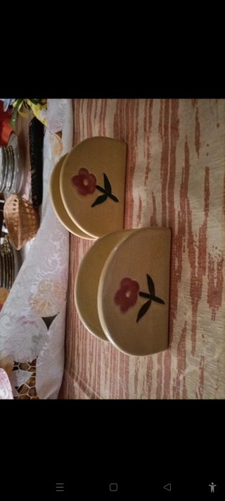 coppia portatovaglioli vintage