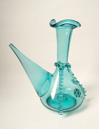 DECANTER vetro soffiato PORRON antico