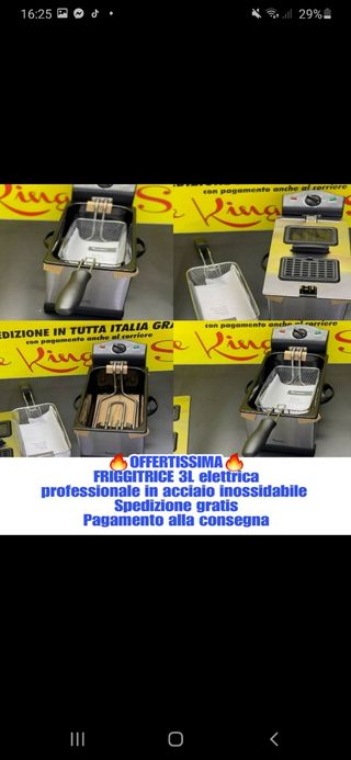 🔥Pazzesco 75€🔥
FRIGGITRICE 3L elettrica professi