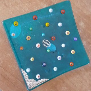 Posacenere vetro e argento