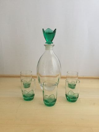 bottiglia e bicchieri per liquore Bormioli Rocco