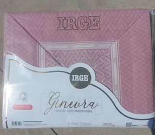lenzuola matrimoniali PURO COTONE IRGE ROSA
