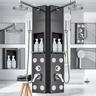 Pannello doccia acciaio inox set colonna doccia