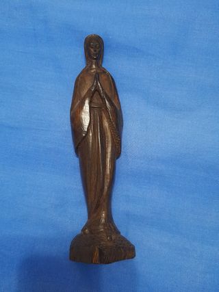 Statuetta Madonna nera in legno 17 cm