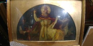 Antico olio su tavola