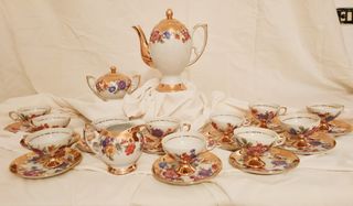 Servizio da caffè Porcellane Rosella Bavaria vinta