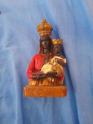statua madonna nera Maria ssma di tandari 11.5 cm