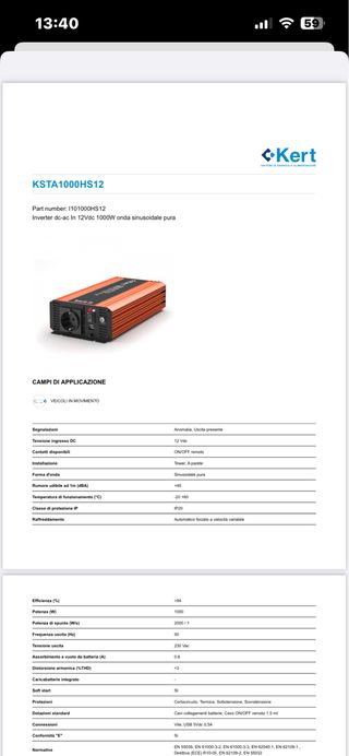 Inverter Kert 1000W