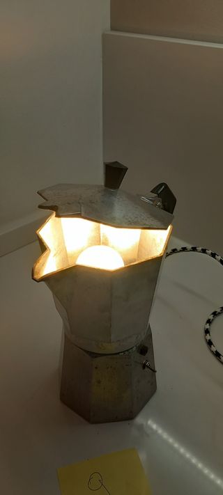 lampada da 9 caffè caffettiera moka vintage