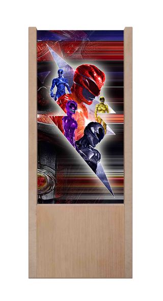 Lampada da tavolo in legno Power Ranger