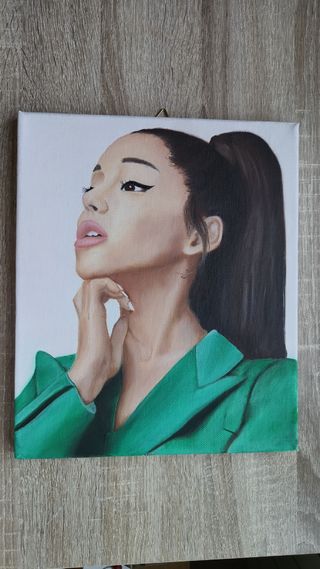 Quadro dipinto ad olio Ariana Grande