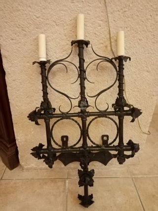 applique singolo, in ferro battuto vintage