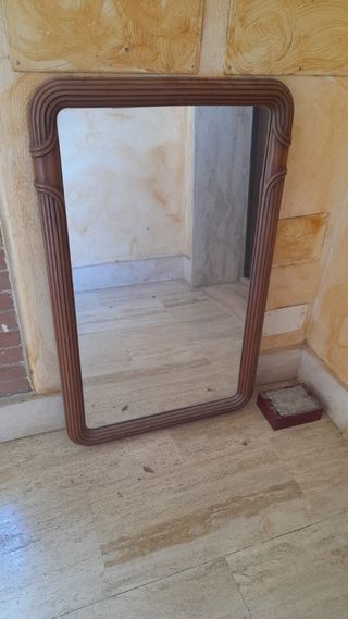 specchio vintage 105x65 usato cornice legno chiaro