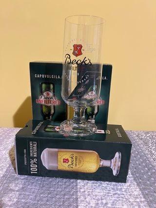 Bicchieri birra Becks