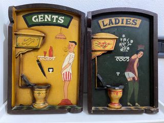 set 2 quadri toilette