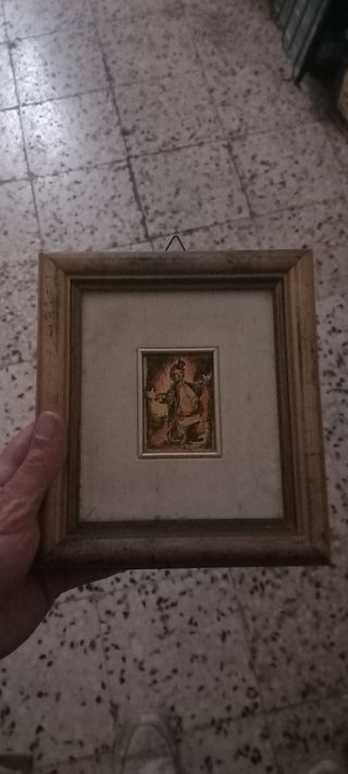 quadretto piccolo disegnato con clown