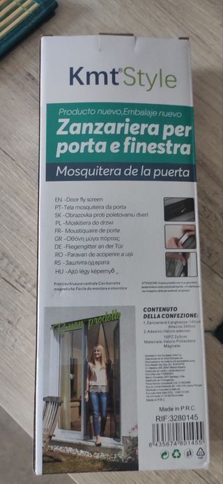 zanzariera per porte e finestre 240 cm x 140 cm