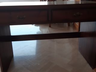 Elegante scrivania da muro/consolle in noce
