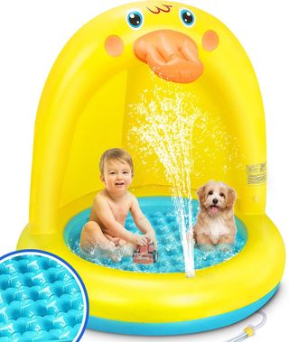 Piscina per Bambini Anatra, protezione solare