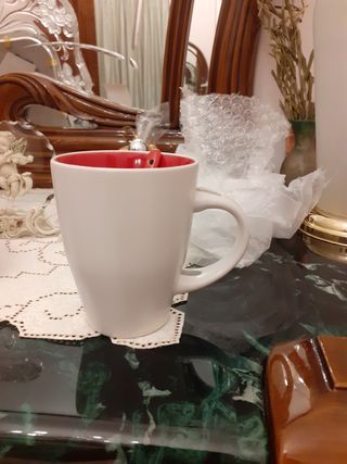 tazza da the nuova.con cucchiaino