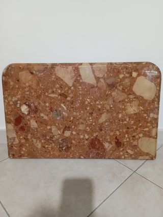 Base in marmo pregiato rosa per comodini o altro