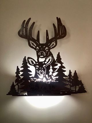 APPLIQUE DA PARETE IN LEGNO "Cervo"