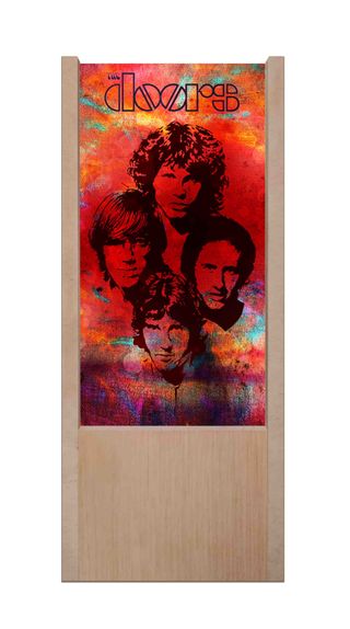 Lampada da tavolo in legno The Doors