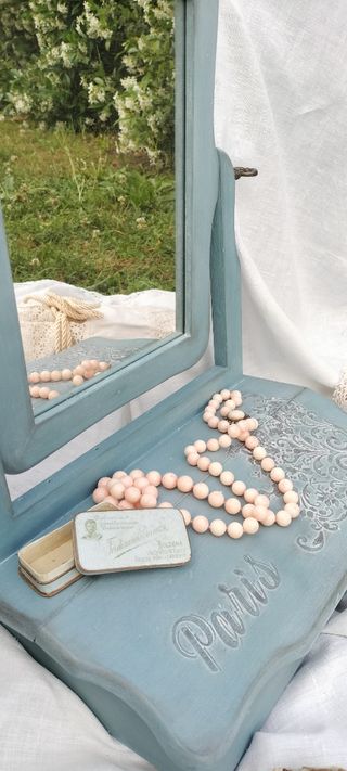 Consolle, porta gioie/trucchi.