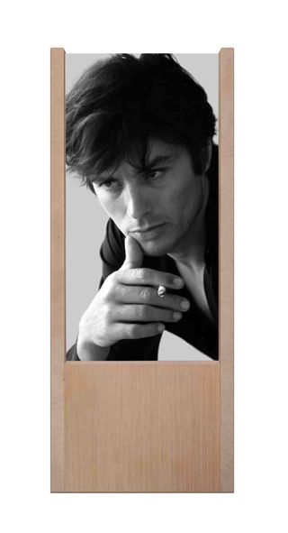 Lampada da tavolo in legno Alain Delon