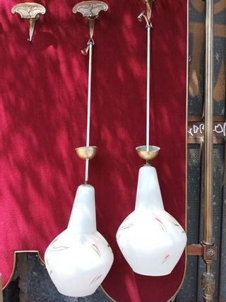 coppia Lampadari Anni 50
