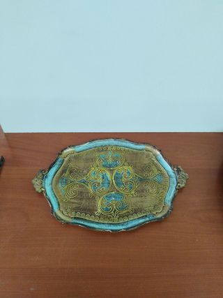 Grande Vassoio Venezia laccato dorato