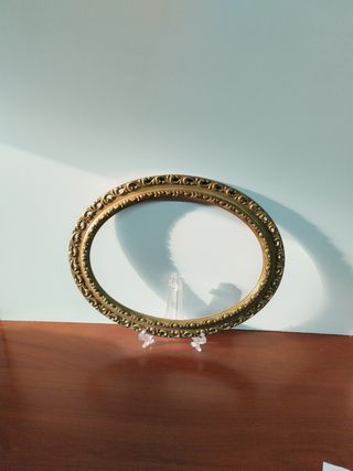 bellissima cornice ovale antica in legno massello