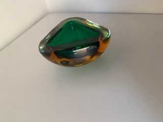 Porta cenere in vetro sommerso di Murano