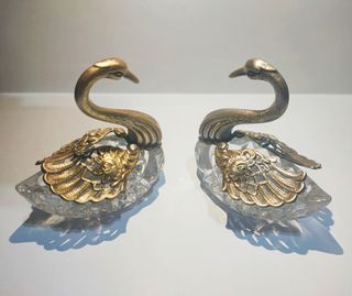 Sale e Pepe a forma di cigno vintage