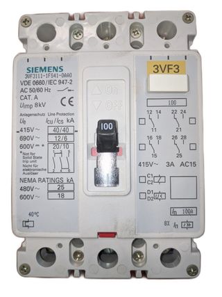 Interruttore di potenza Siemens 3VF3111-1FS41-0AA0