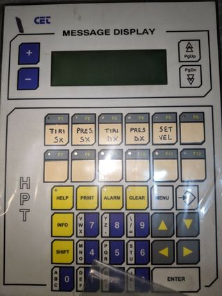 CET HPT 124 Pannello operatore Operator Panel Inp