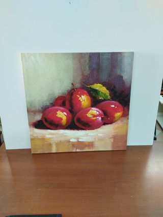 1) quadro con frutta acrilico su tela