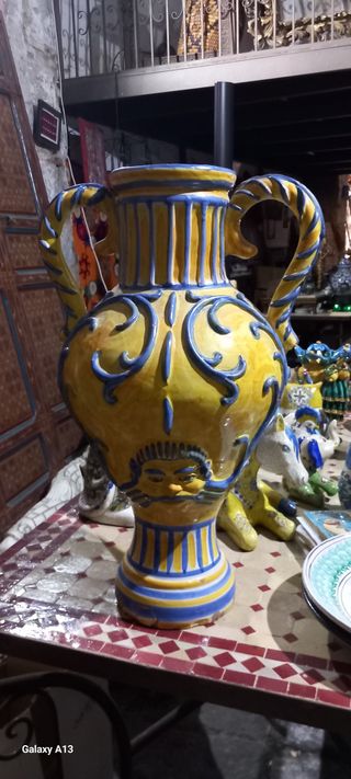 Vecchio vaso del 900 originale Caltagirone