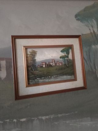 Dipinto ad olio in cornice, 53x43 cms