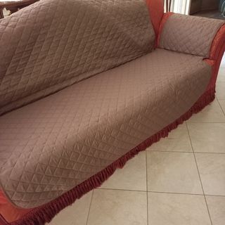 copridivano 3 posti Irge marrone