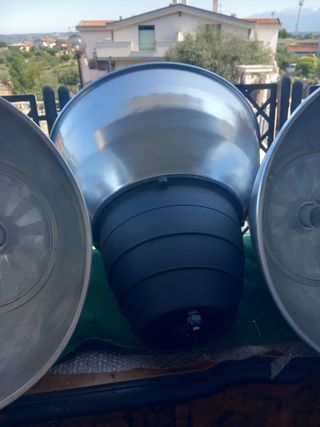 2 lampade industriali 59 di diametro 53 d'altezza