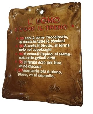 quadretti uomo e donna in terracotta.