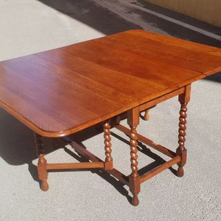 Tavolo allungabile console rovere massello 1860/80