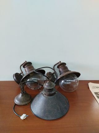 Set applique e lampadario stile Vecchia Marina