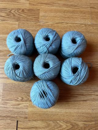 7 gomitoli 100% cotone