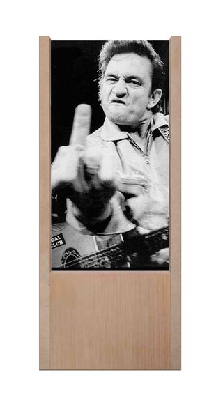 Lampada da tavolo in legno Johnny Cash